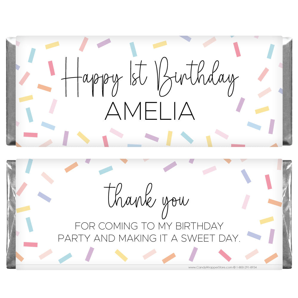 Happy Birthday Hershey's chocolate candy bar wrappers – Candy Wrapper Store