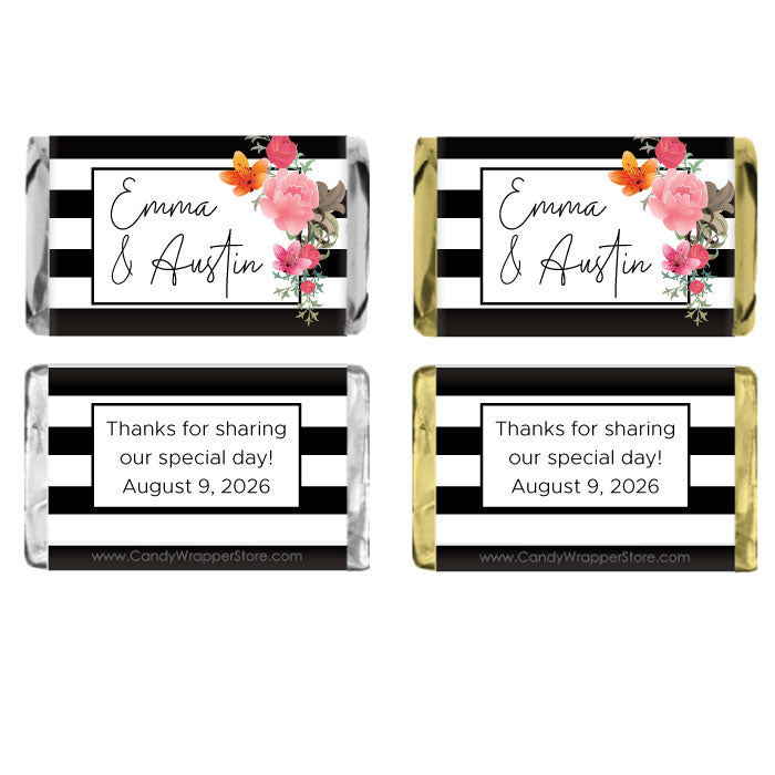 black and white rectangle candy