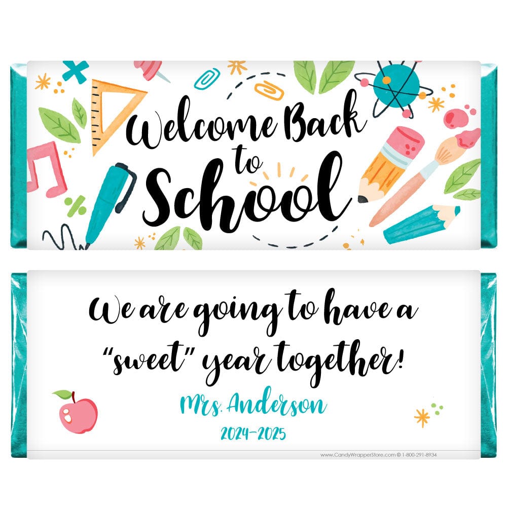Colored Pencils Back to School Candy Bar Wrapper – Candy Wrapper Store