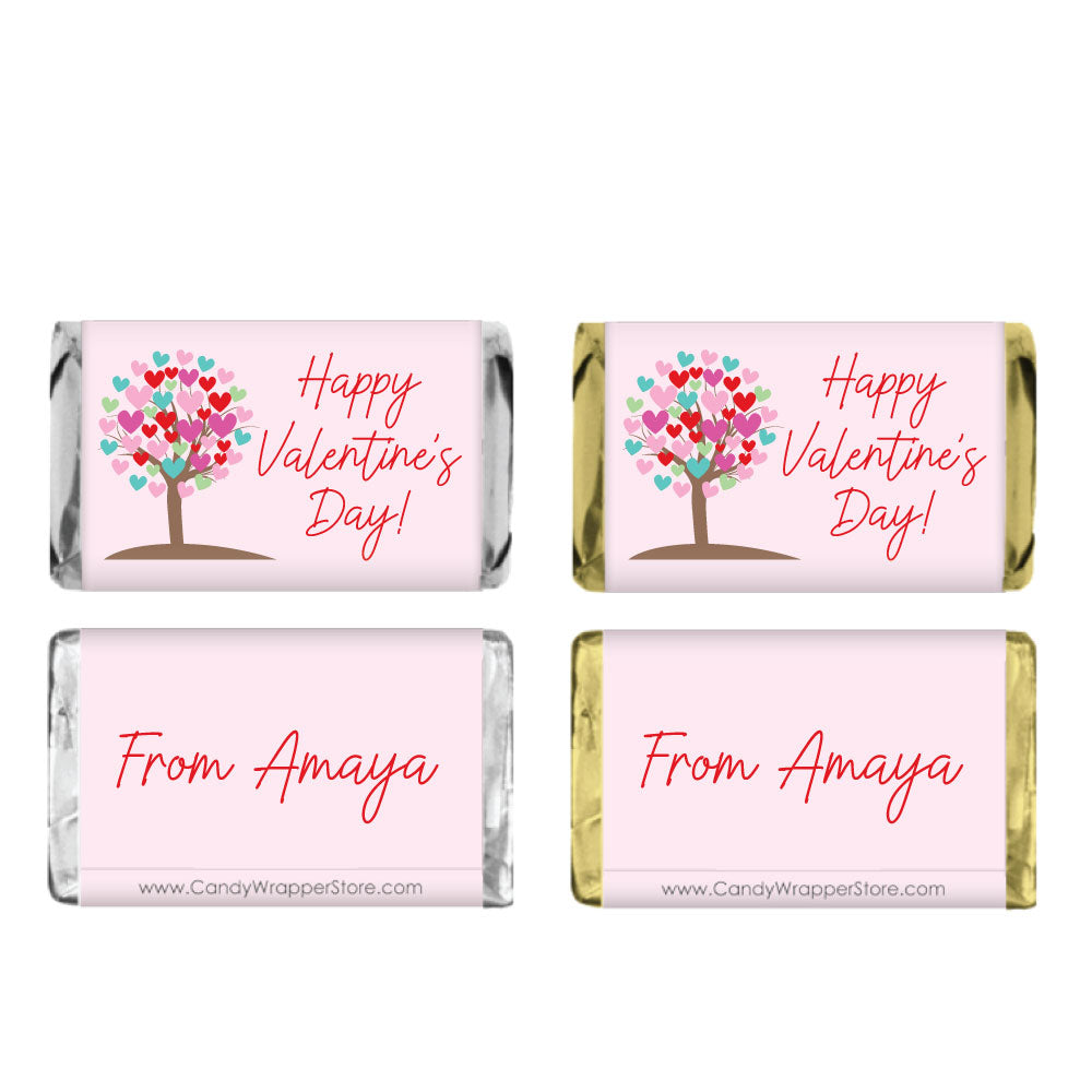 Miniature Hersheys Valentines Day Heart Tree Candy Wrappers – Candy ...