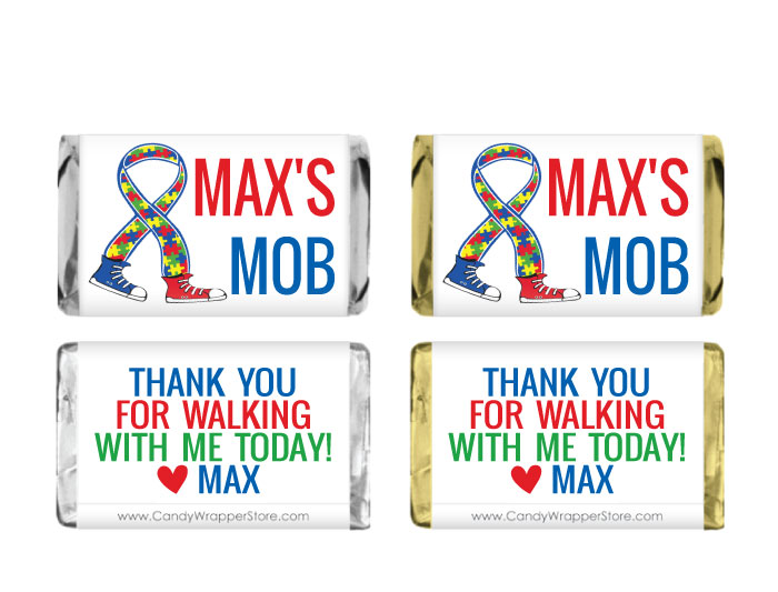 Autism Awareness Themed Miniature Candy Bar Wrappers – Candy Wrapper Store