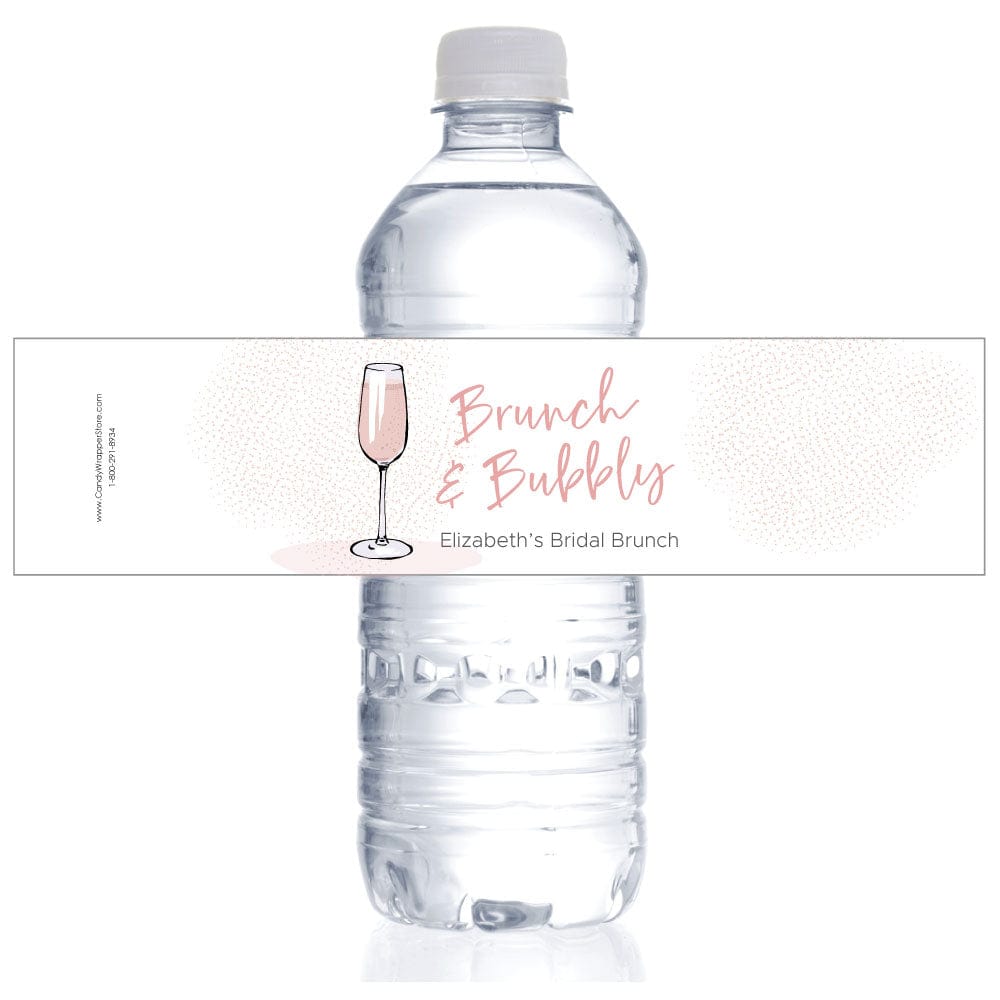 Brunch & Bubbly Personalized Water Bottle Labels – Candy Wrapper Store