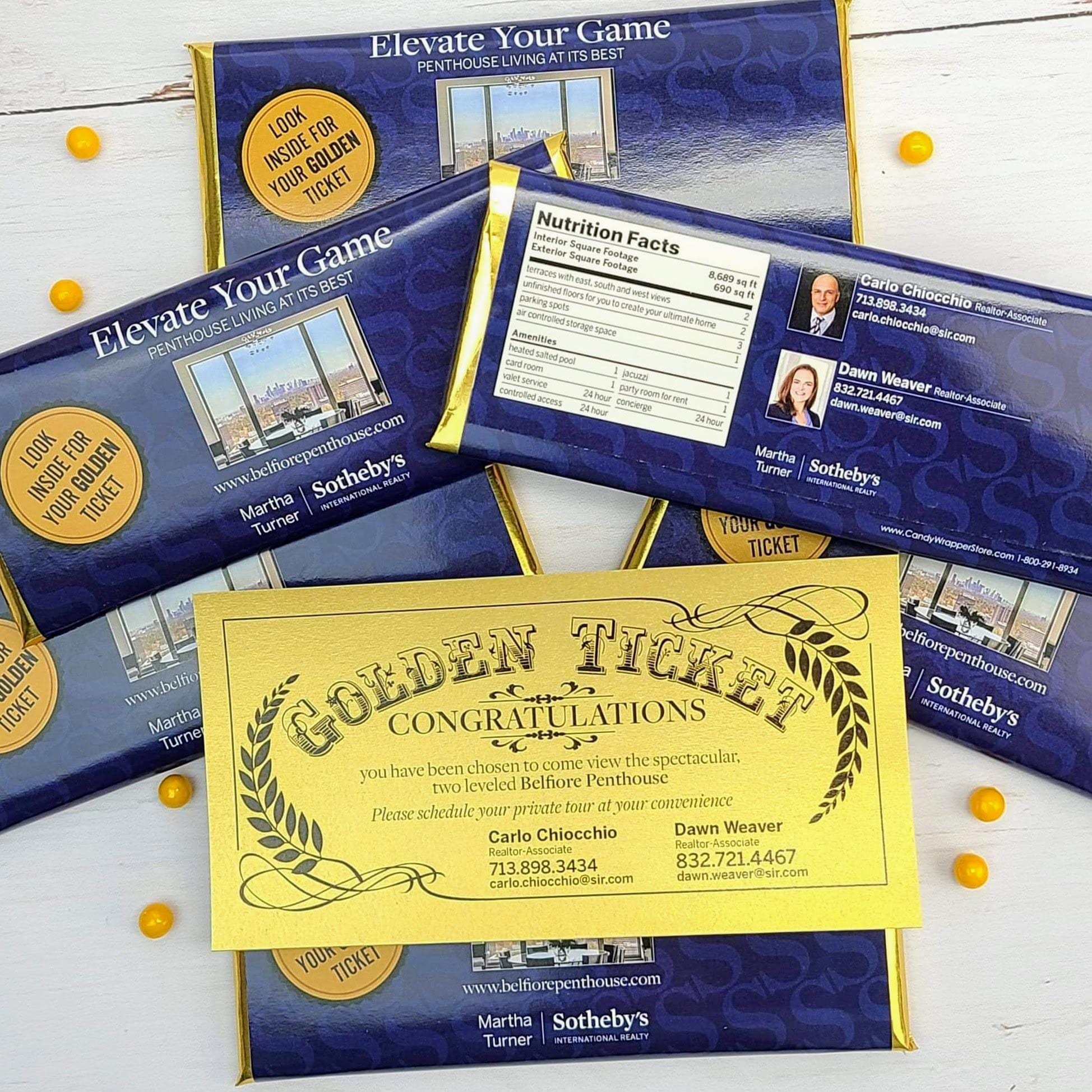 Custom Golden Ticket – Candy Wrapper Store