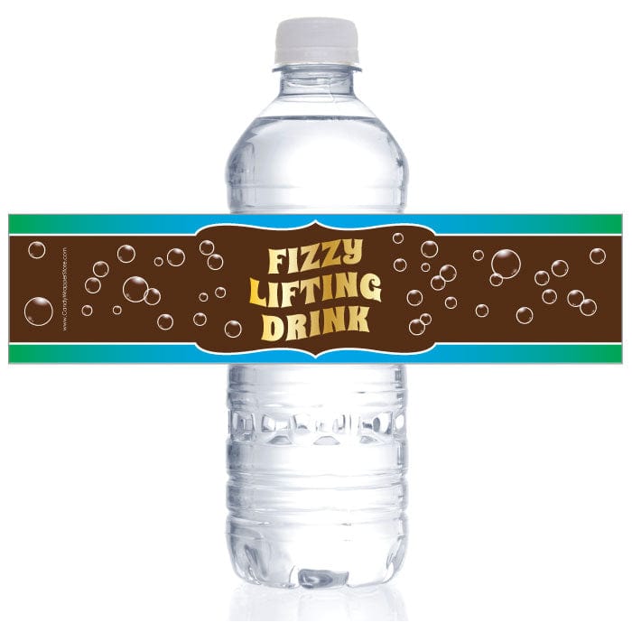 Fizzy Lifting Drink With Bubbles Birthday Water Bottle Labels – Candy ...