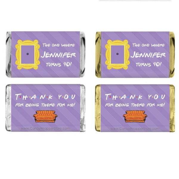 Miniature The One Where Friends Theme Birthday Personalized Candy Bar ...