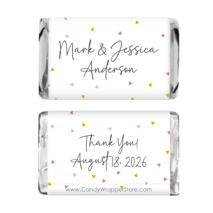 Miniature Tiny Triangles Wedding Candy Bar Wrapper – Candy Wrapper Store