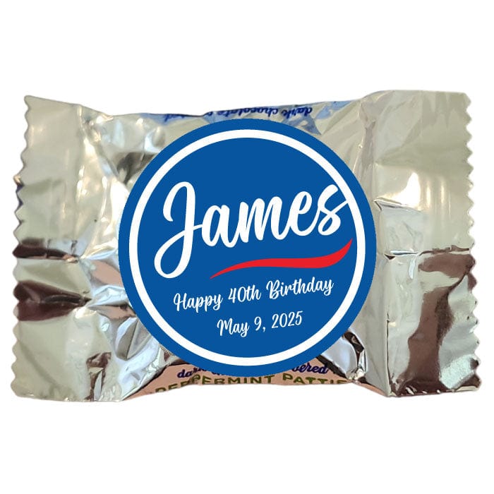 Personalized Birthday Sticker for Peppermint Patties – Candy Wrapper Store