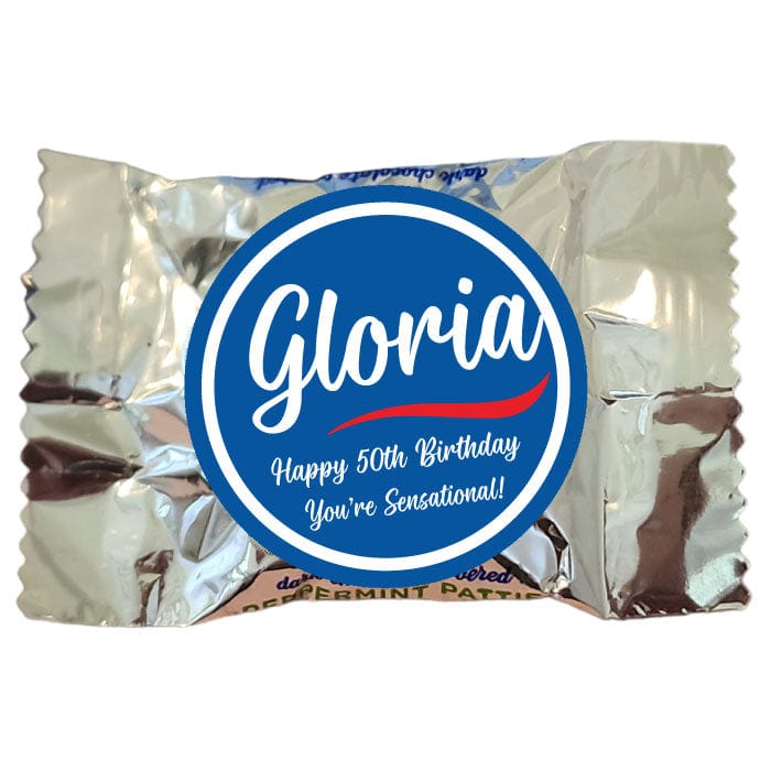 Personalized Birthday Sticker for Peppermint Patties – Candy Wrapper Store