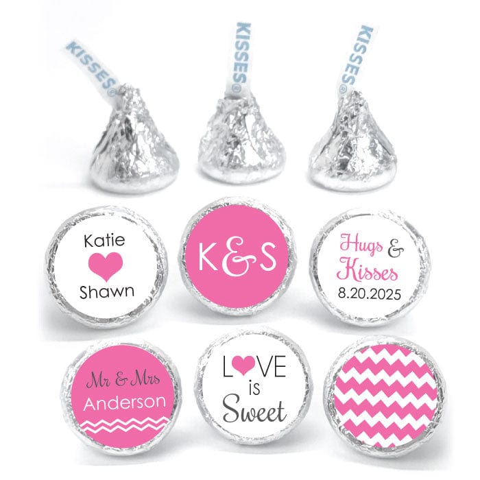 Wedding Hersheys Kisses Set of 6 designs – Candy Wrapper Store
