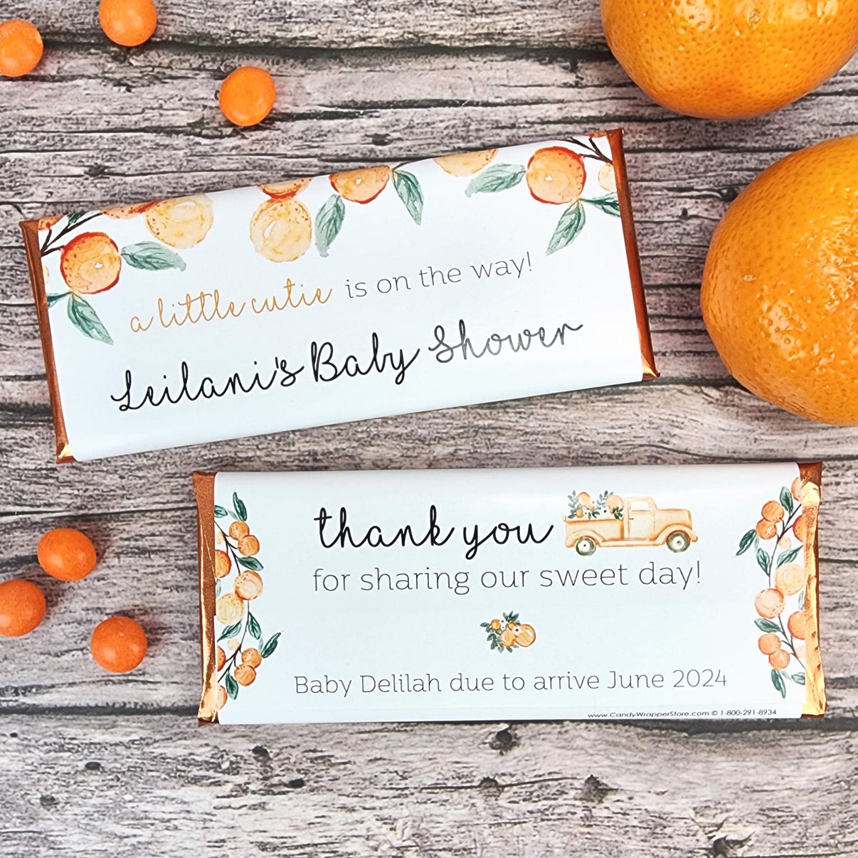 Little Cutie Baby Shower Candy Bar Wrappers – Candy Wrapper Store