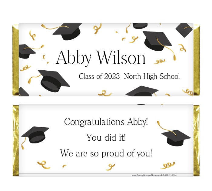 Hats off to the Grad Candy Bar Wrappers – Candy Wrapper Store