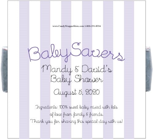 Baby Shower Girl Lifesaver Wrapper – Candy Wrapper Store