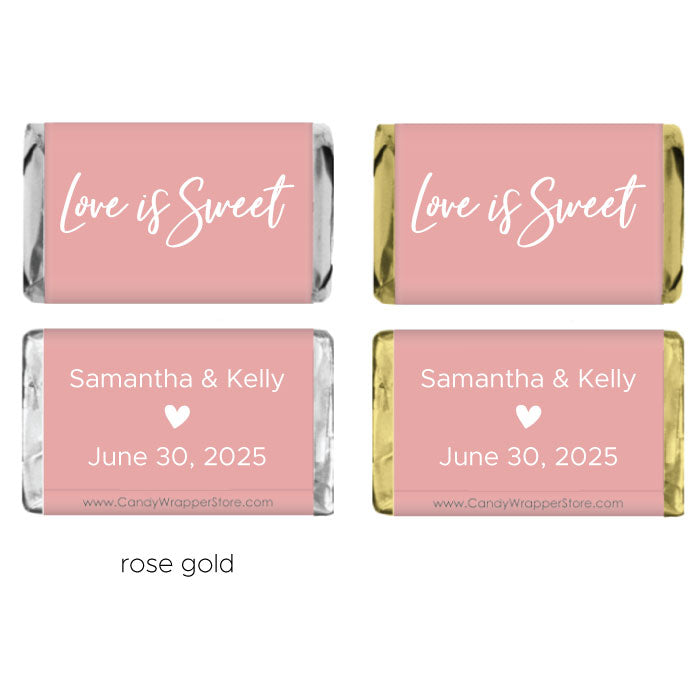 Miniature Love is Sweet Wedding Candy Bar Wrapper – Candy Wrapper Store