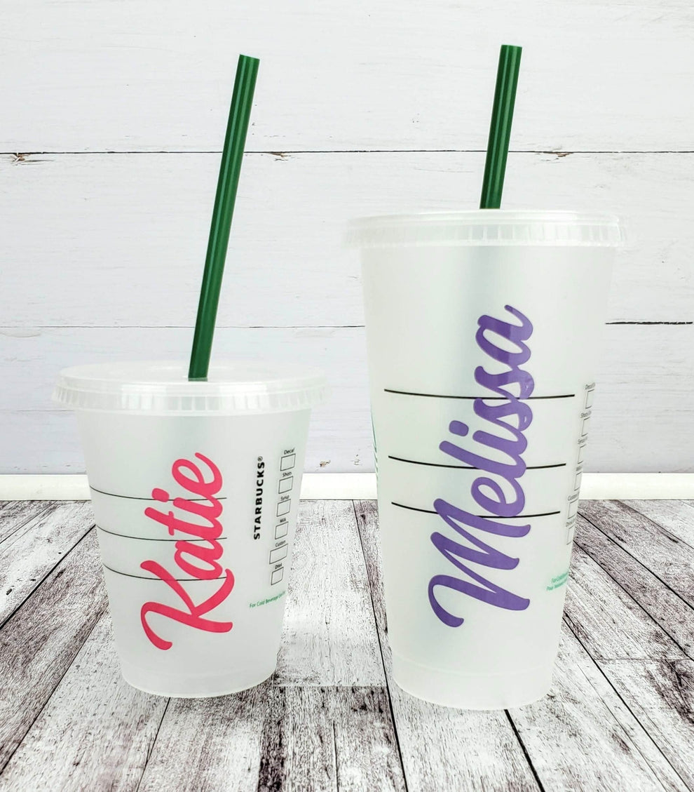 Mini Starbucks Kids Cups with Green Straws - 16oz Mini Cups – Candy ...