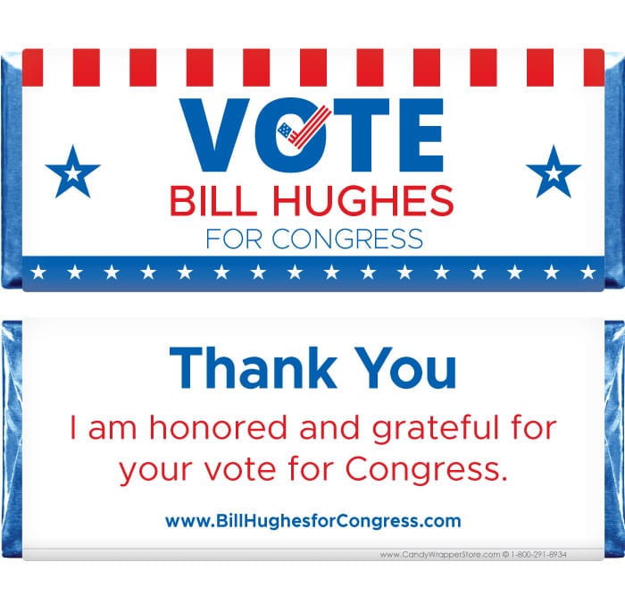 Vote Political Election Candy Bar Wrapper - POL201 – Candy Wrapper Store